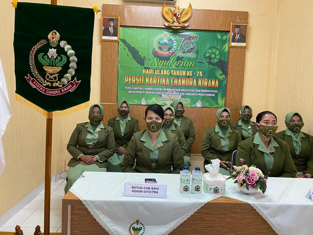 HUT Persit Kartika Chandra Kirana ke 75, Persit Kodim 0510/Trs Gelar Syukuran – Sekilasbanten