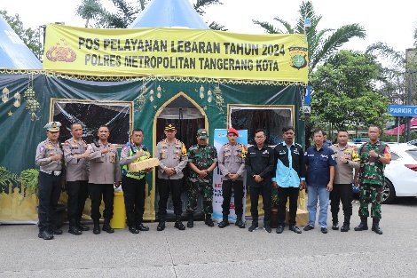 Cek Pos Pam dan Pos Yan Mudik 2024, Kapolres Metro Tangerang Beri Semangat Personil – Sekilasbanten